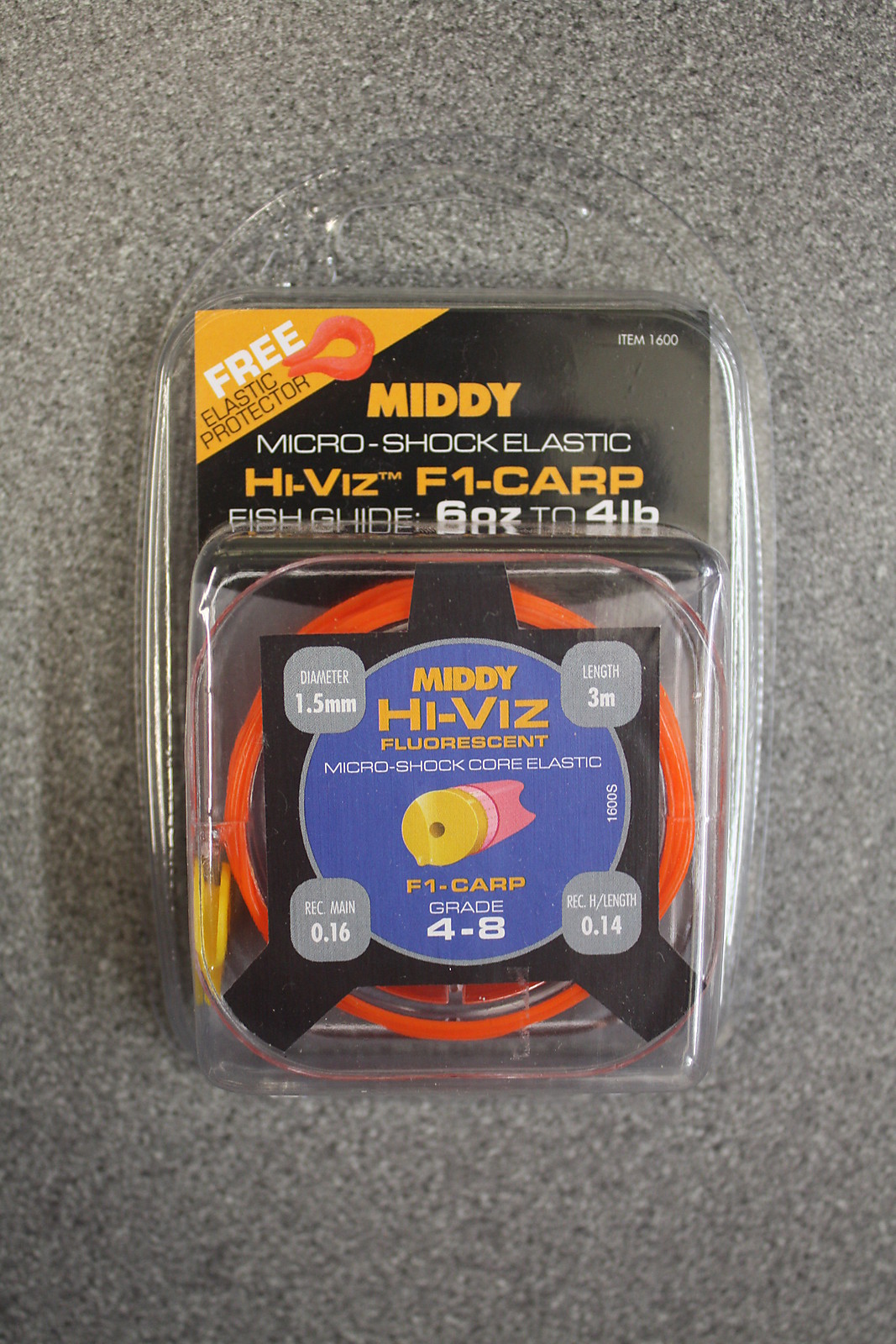 MIDDY HI-VIZ MICRO-SHOCK CORE HOLLOW FISHING POLE ELASTIC 3M VARIOUS ...