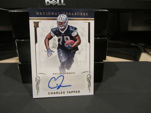 National Treasures Rookie Autograph Cowboys Charles Tapper 22/25 2016 ...