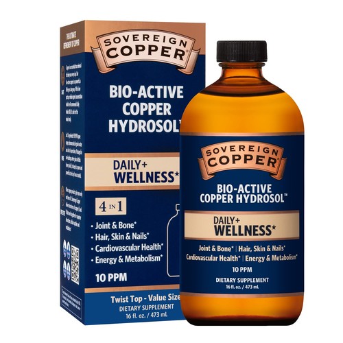 Sovereign Copper Bio-Active Copper Hydrosol Daily+ 4-in-1 Wellness ...