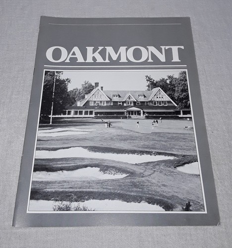 1986 OAKMONT COUNTRY CLUB GOLF BOOKLET BOOK | eBay