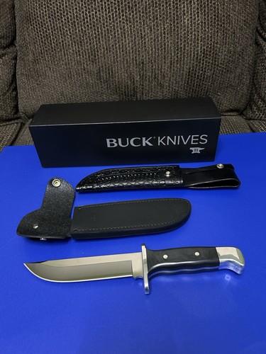 Buck 124 Frontiersman Knife With Extra Custom Sheath | eBay