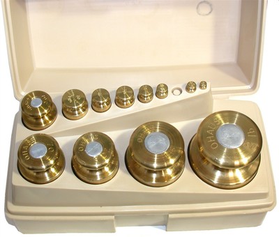 Ohaus STO-A-WEIGH Brass Weight Set 1/32 to 2 lbs | eBay