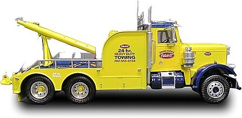 AMT Peterbilt 359 Wrecker - Plastic Model Vehicle Kit - 1/25 Scale ...