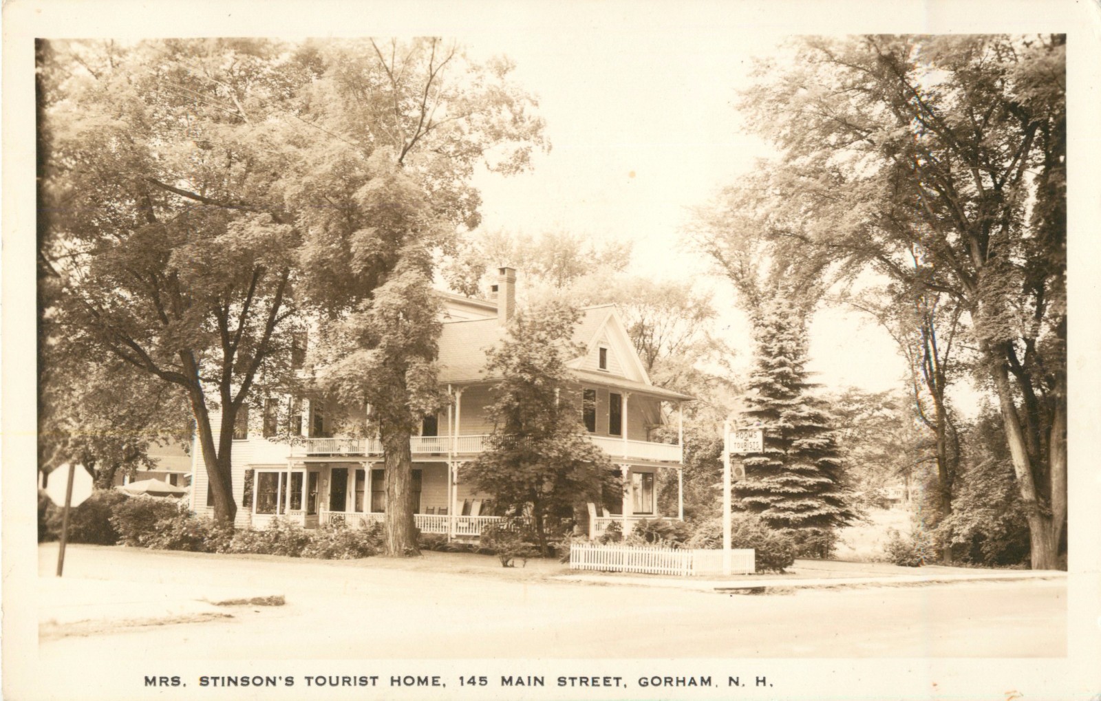 Mrs Stinson's Tourist Home, 145 Main Street, Gorham, New Hampshire NH ...