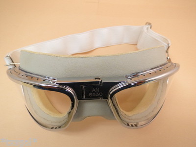 WW2 Pilot AN6530 Goggles Aircraft B-17 B-25 Bomber (W/Clear lenses) | eBay