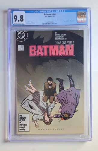 Batman #404 1987 DC CGC 9.8 OW/W Pages Frank Miller Year One | eBay