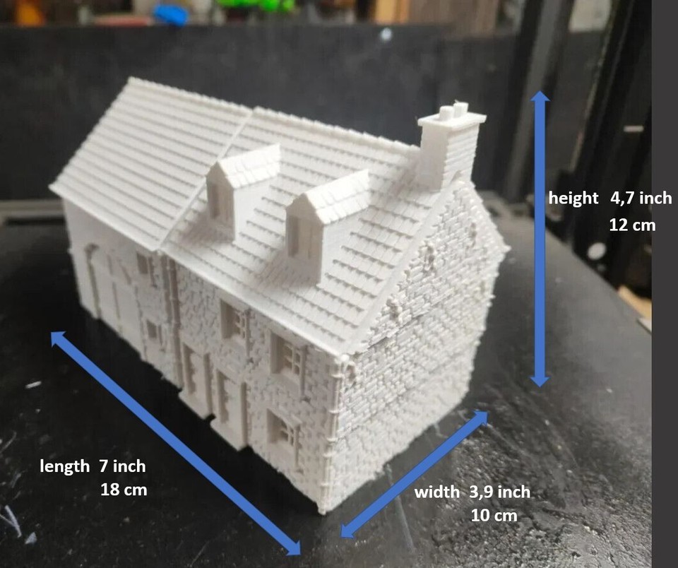 Diorama House Farm Bulge ww2 scale 1:72 Models Kits Building DIY ...
