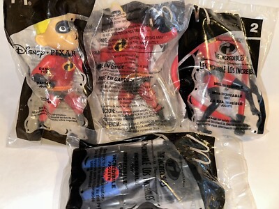2004 Pixar The Incredibles Toys MIP 4 Pc Lot | eBay