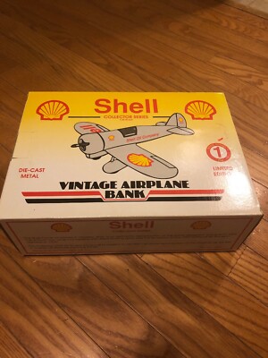 1992 Shell Collector Series Vintage Airplane Bank Model Number 1 | eBay