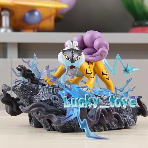 H12cm Three Sacred Raikou Model Statue Figure Toys Anime PVC Collection ...