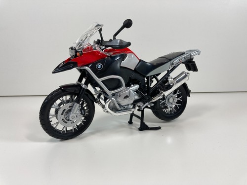 BMW R1200GS Motorcycle 1:12 Scale Plastic Model Maisto Black Red | eBay