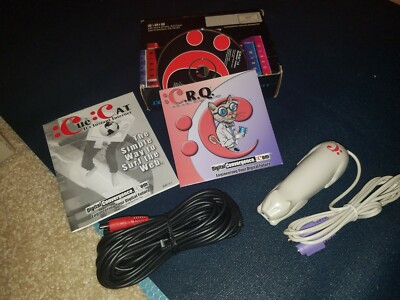 CRQ CueCat Cue Cat Barcode Optical Scanner w Computer Software DISKS ...