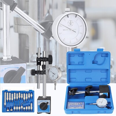 Dial Indicator with Magnetic Base Point Precision Inspection Set Dial ...