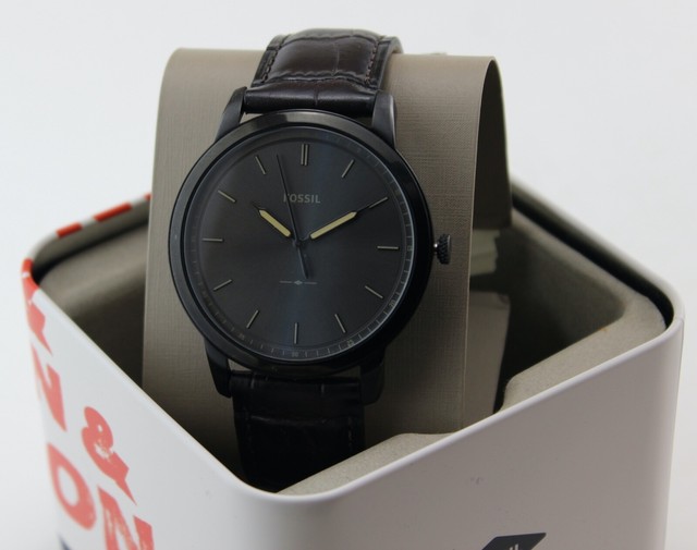 Fossil The Minimalist Three-hand 44mm Brown Leather Men Casual Watch ...