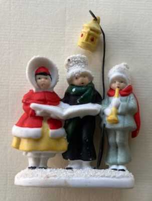 Hertwig christmas figurines 3 Carolers with lantern Germany pre world ...