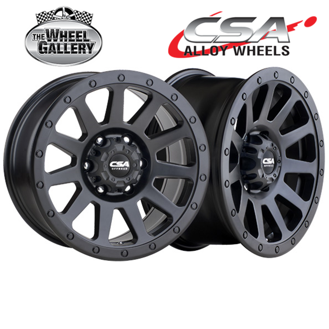 CSA Dune Large Cap 18x9 6/139.7 35P Satin Black Set of Alloy Wheel ...