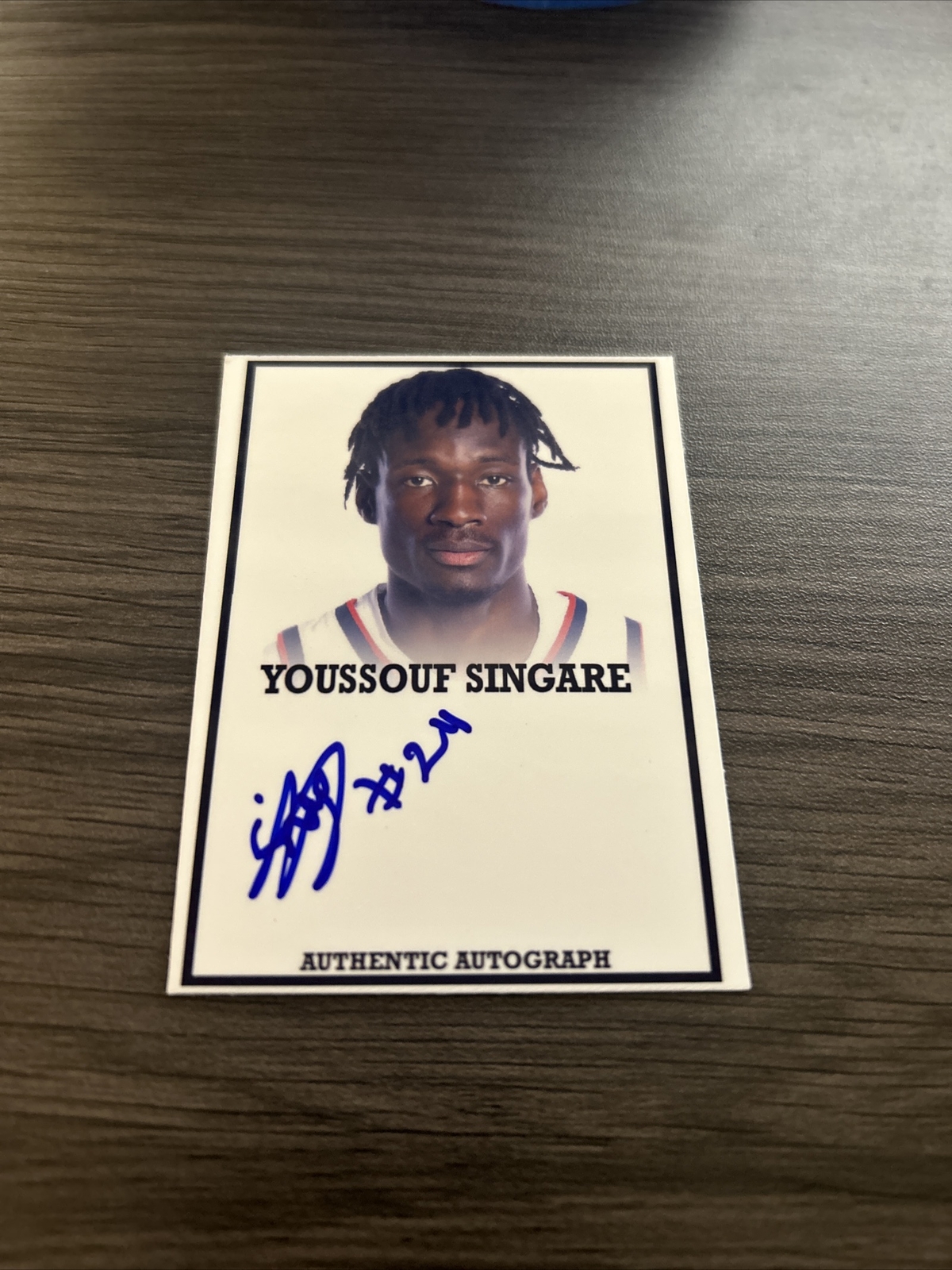 Youssouf Singare Autographed Singed Card - Custom - UConn Basketball | eBay
