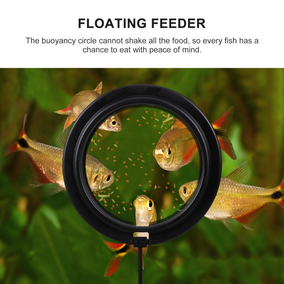 1PC Fish Tank Supplies Fish Feeding Circle Aquarium Floating Food ...