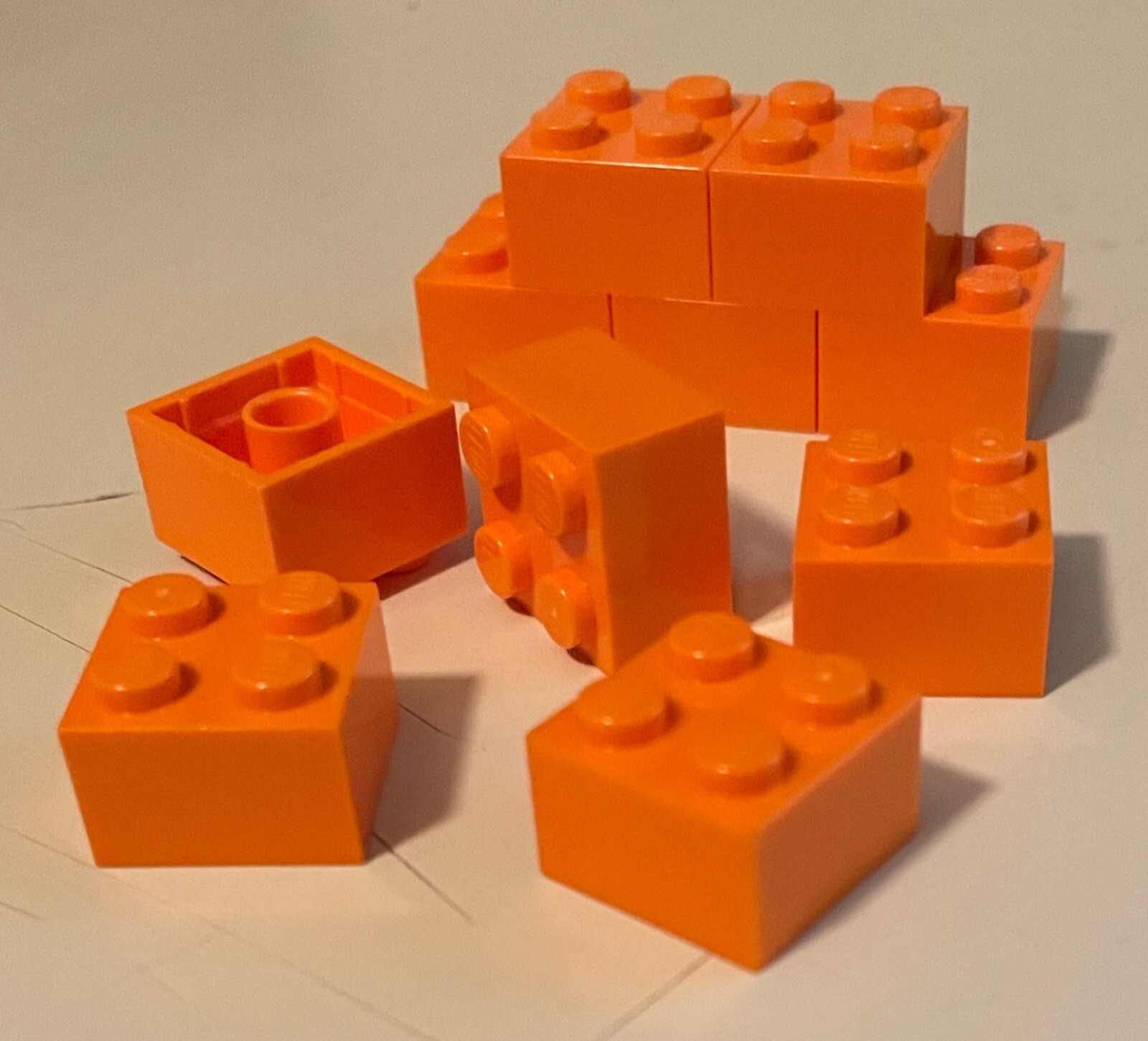 Lot of 10 Genuine LEGO Orange 2x2 3003 Building Bricks Blocks | eBay