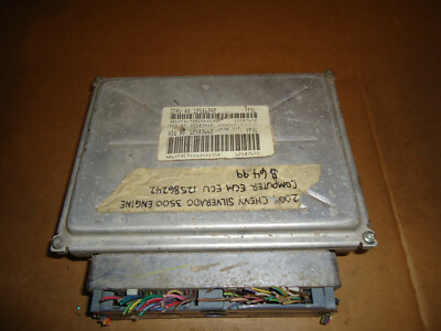 2004 CHEVY SILVERADO 3500 6.0L ENGINE COMPUTER ECU ECM 12586242 ...