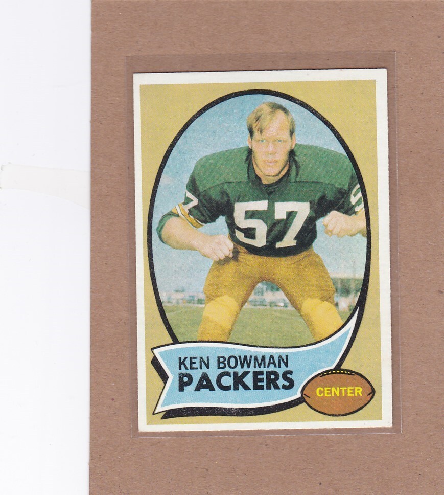 1970 TOPPS FOOTBALL KEN BOWMAN #79 PACKERS EX/EX+ *A18333 | eBay