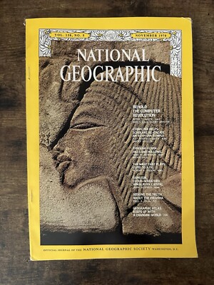 Vintage November 1970 National Geographic Journal Magazine Paperback ...