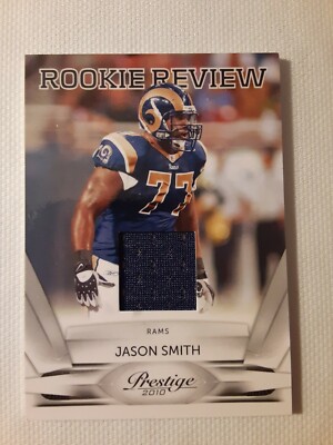 2010 Prestige Rookie Review Materials JASON SMITH #22 Los Angeles Rams ...