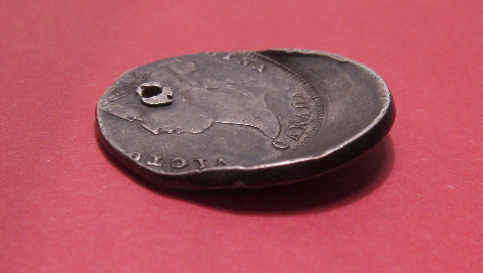 1872 Canada 25 Cents Mint Error - Cupped Off Center - Repunched N | eBay