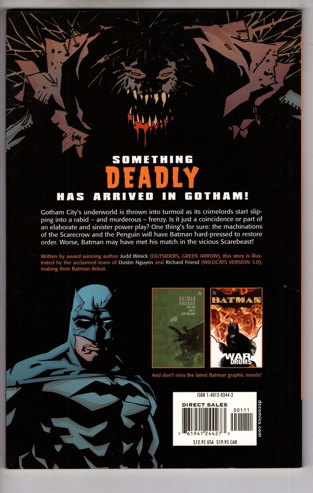Batman As The Crow Flies TPB | eBay