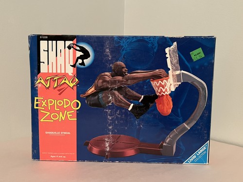 Vintage 1994 SHAQ ATTAQ EXPLODO ZONE Shaquille O'Neal Toy Playset NEW ...