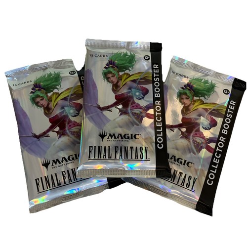 Magic The Gathering Three (3) Final Fantasy Collector Booster Packs IN ...