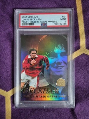 David Beckham 1997 Merlin Premier Gold 98 - Golden Moments Man United ...