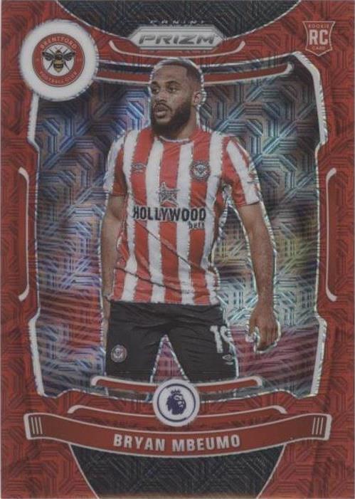 2021-22 Panini Prizm Premier League - Bryan Mbeumo #147 Red Mojo Prizm ...