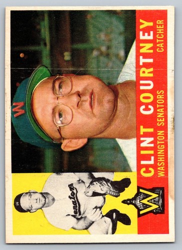 1960 Topps Clint Courtney #344 Washington Senators EX | eBay