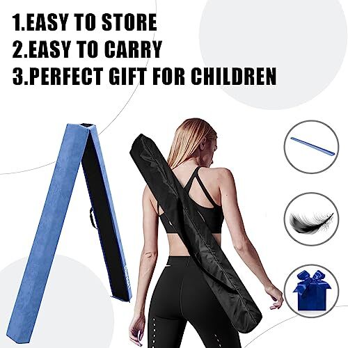 8FT/9FT/10FT Folding Balance Beam, Portable 8ft*6in*4.8in(240*15*12cm ...