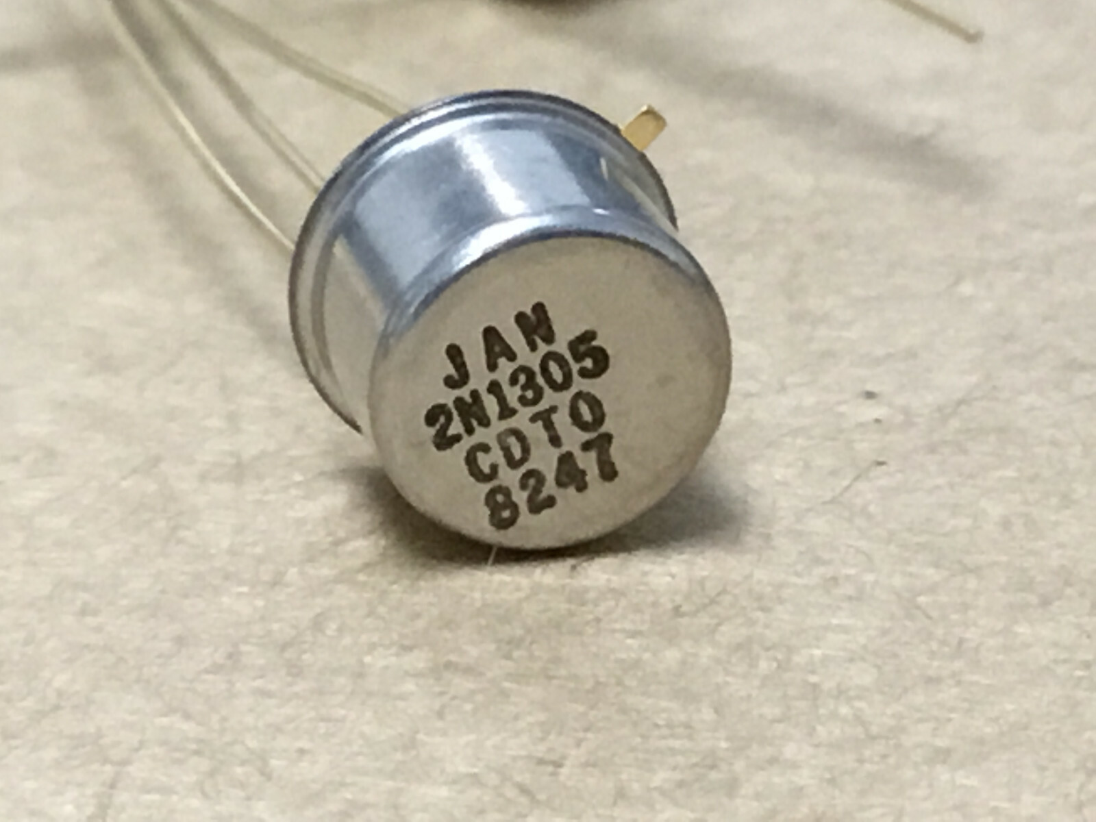 (1 PC) RAYTHEON JAN2N1305 Bipolar Junction Transistor, PNP Type, TO OLD ...