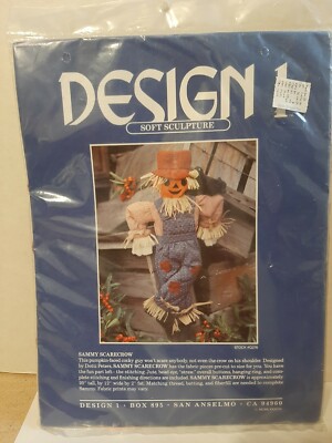 Vintage Design 1 Soft Sculpture Sammy Scarecrow NOS Sealed #Q276 ...