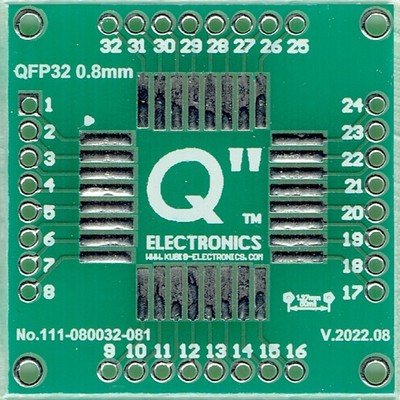 QFP32, LQFP32, TQFP32, VQFP32 0.80mm(0.032") to 4 x IDC1x8 (1.27mm p ...