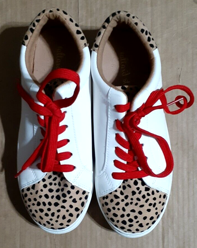 Womens Altar'd State White/Brown Spotted Shoes Size 7.5 Preowned | eBay