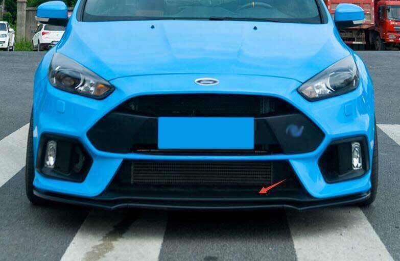 For Ford Focus RS 2015-2018 Matte Black Front Bumper Lip Spoiler ...