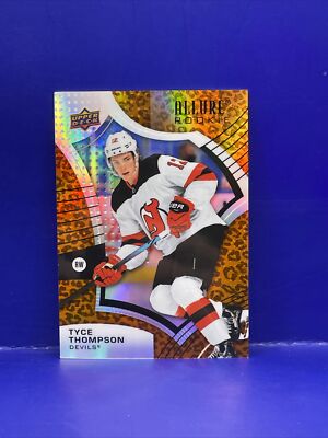 Tyce Thompson 2021-22 UD Allure Rookie #129 LEOPARD New Jersey Devils ...