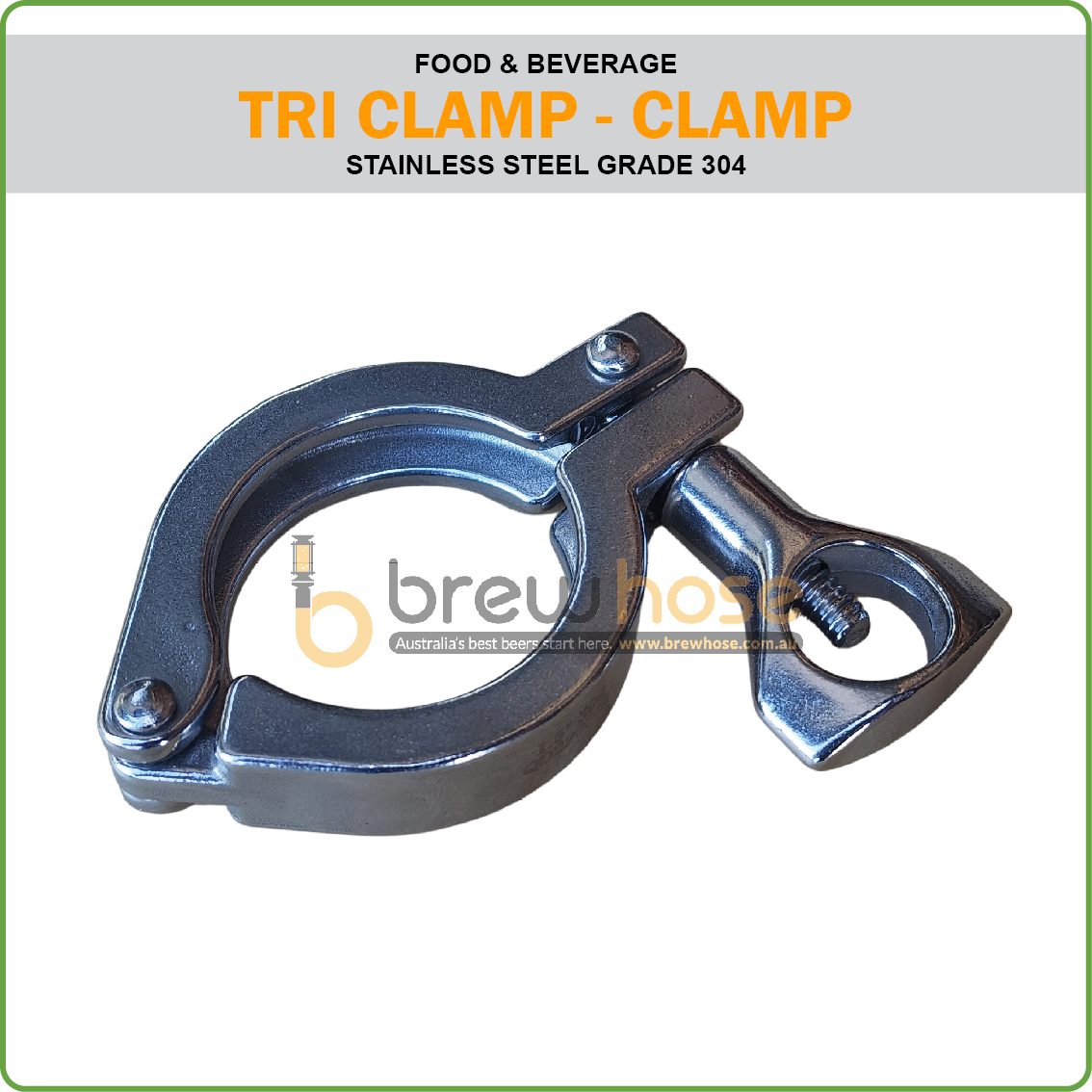 Tri Clamp 304 Stainless Fittings Clamps Seals Adaptors Tees Brewing ...