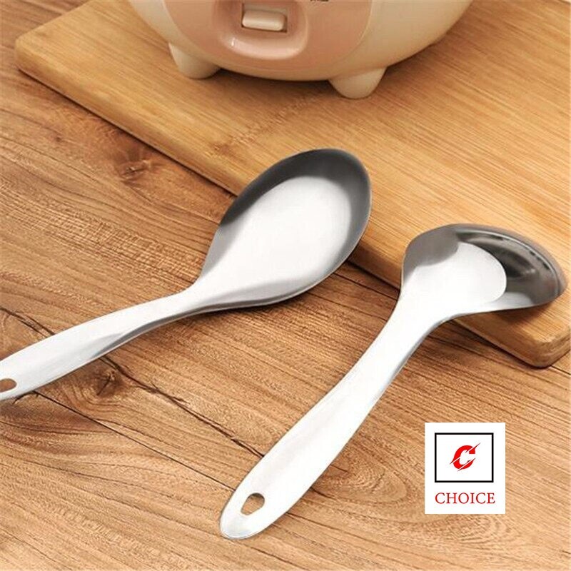 Rice Serving Spoon Stainless Steel Rice Paddle Scoop Spoon Ideal For ...