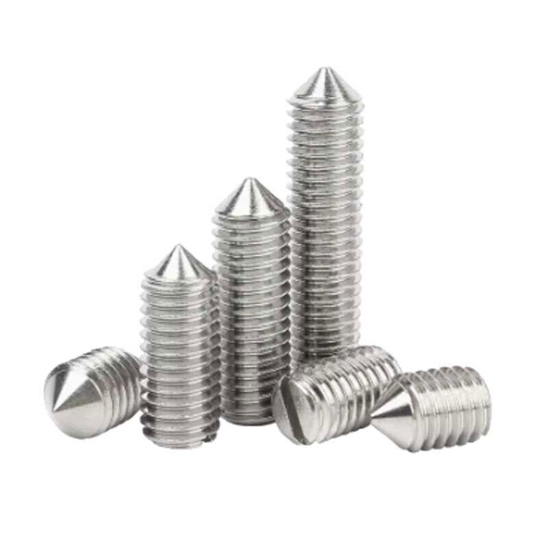 15pcs M2.5 Slotted Machine Screws SUS304 Steel Tip End Set Screw 2mm ...