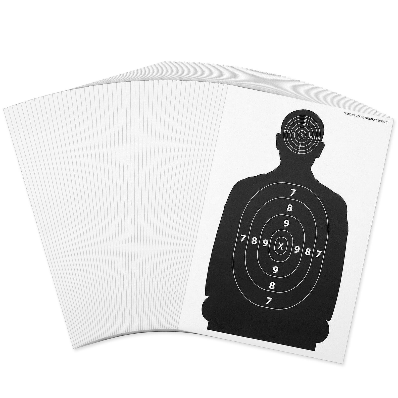 Juvale 17 x 25 inch Shooting Range Paper Silhouette Targets for ...