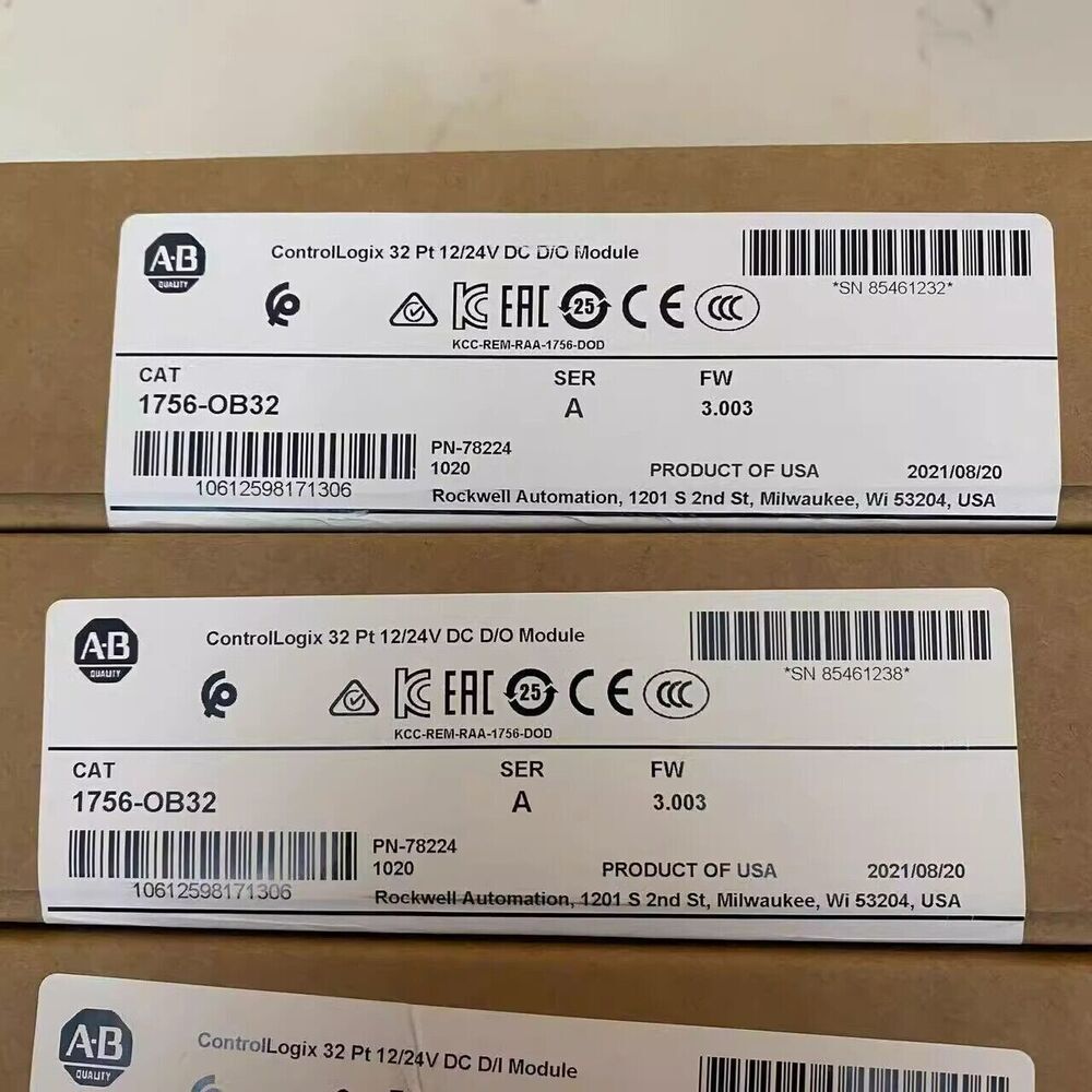 Allen Bradley 1756-OB32 SER A ControlLogix 32 Point DO Module New ...