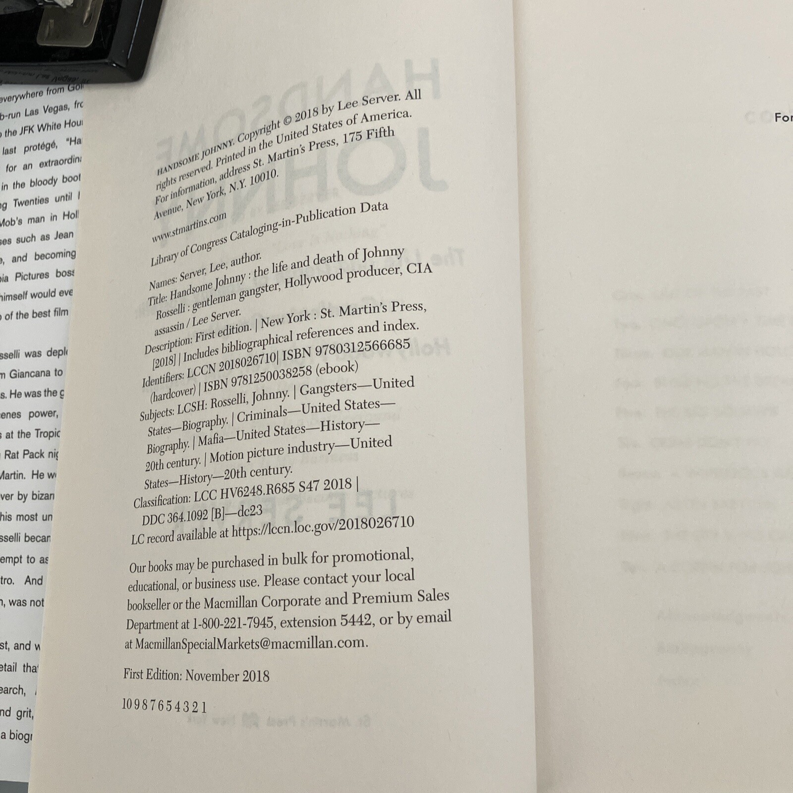 Handsome Johnny : The Life and Death of Johnny Rosselli: Gentleman ...