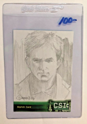 CSI: Crime Scene Investigation Real Ink Sketch Card | eBay