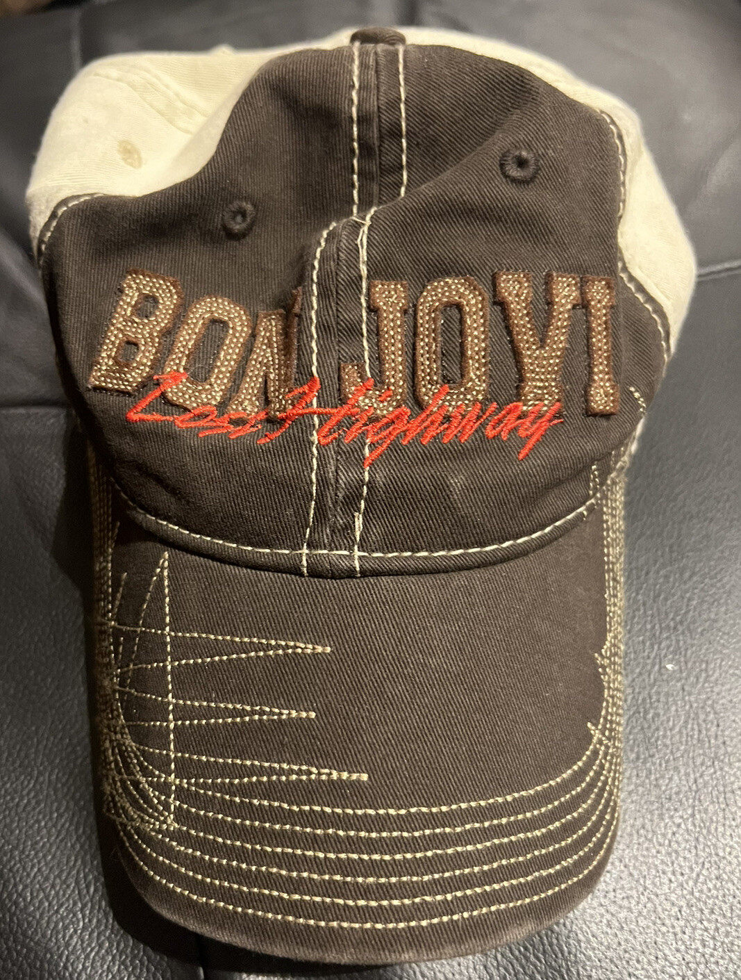 BON JOVI HAT CAP New Jersey Lost HIGHWAY Tour Offical Merchandise ...