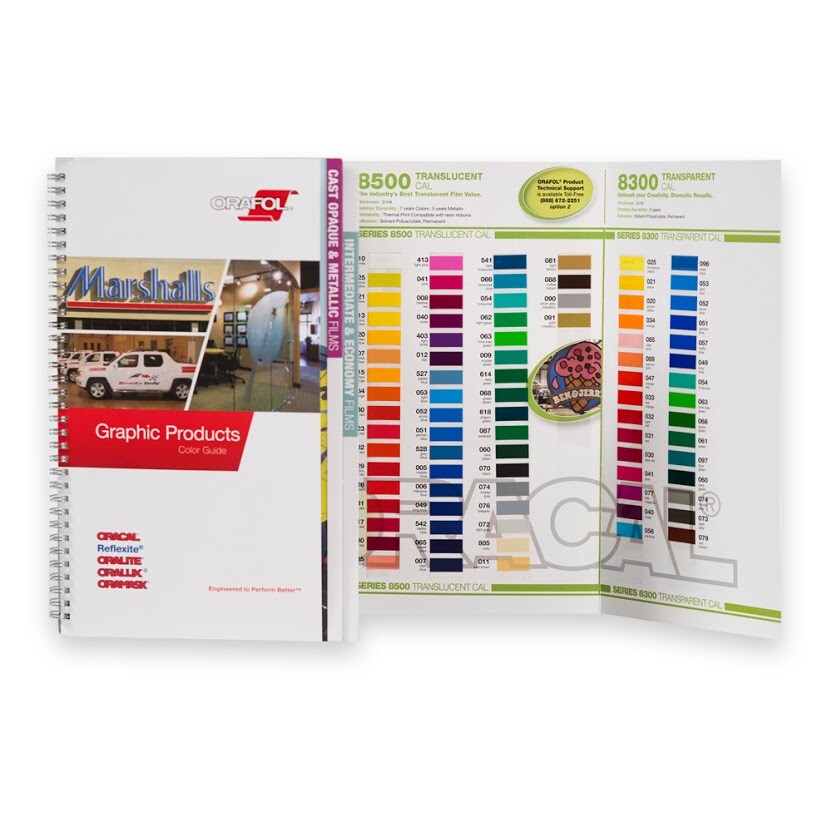 ORACAL Color Guide Chart Booklet, Hobby Weeding Knife, Squeegee (KIT ...